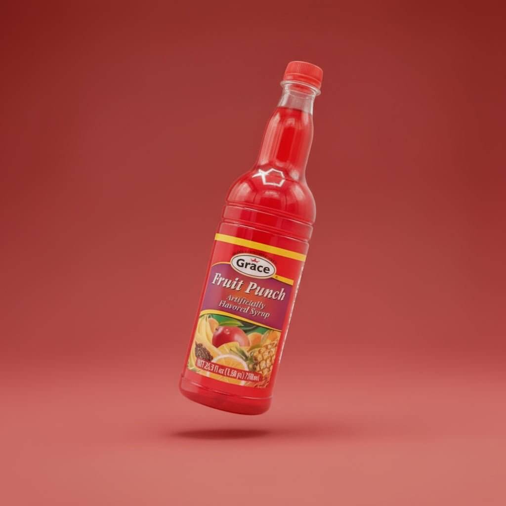 Grace Syrup Fruit Punch 12X25.5 OZ PET - Tropical Flavor – La Fe Foods