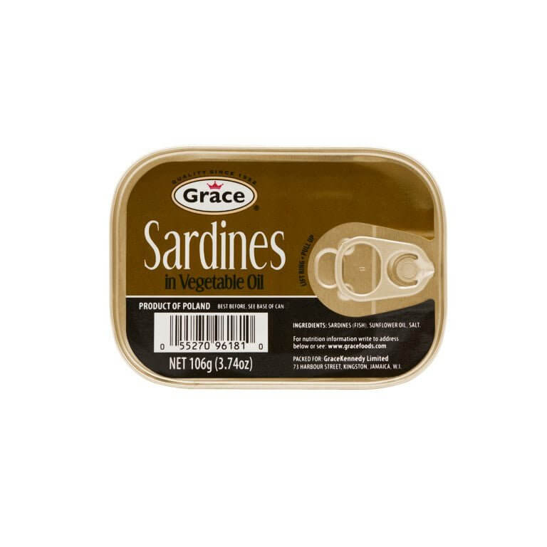 GRACE SARDINES IN OIL 50X106g – La Fe Foods